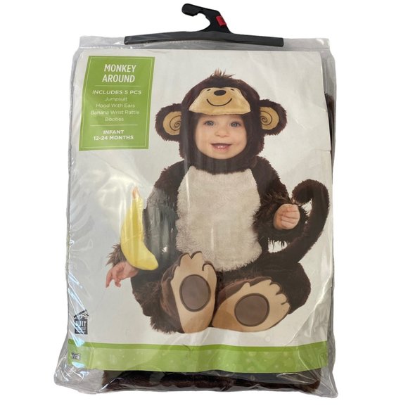 Amscan | Costumes | Amscan Deluxe Baby Monkey Halloween Costume ...